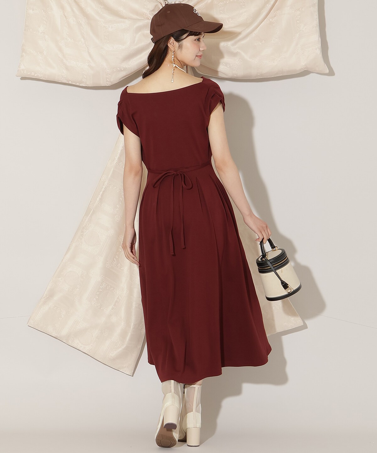 2WAYドレープカットワンピース(F ボルドー): WILLSELECTION｜公式オンラインショップ｜バーンデストローズ