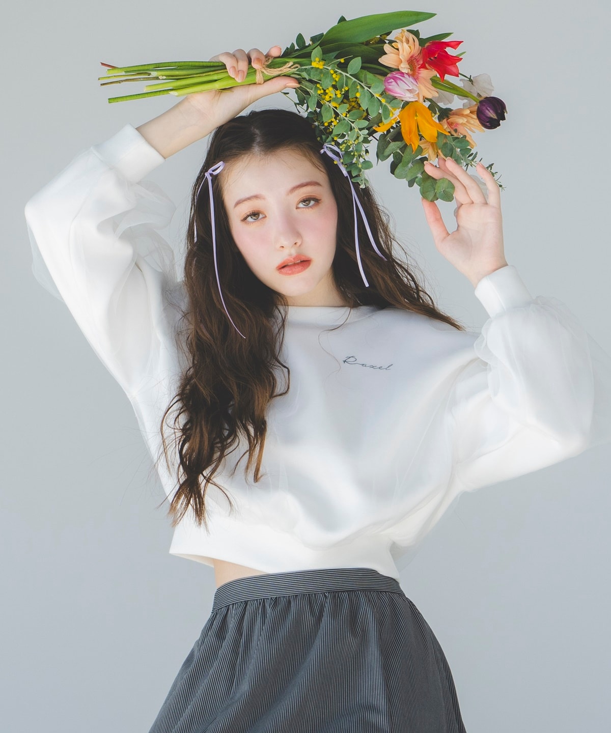 チュールレイヤードトップス(F ホワイト): REDYAZEL｜公式オンラインショップ｜バーンデストローズ