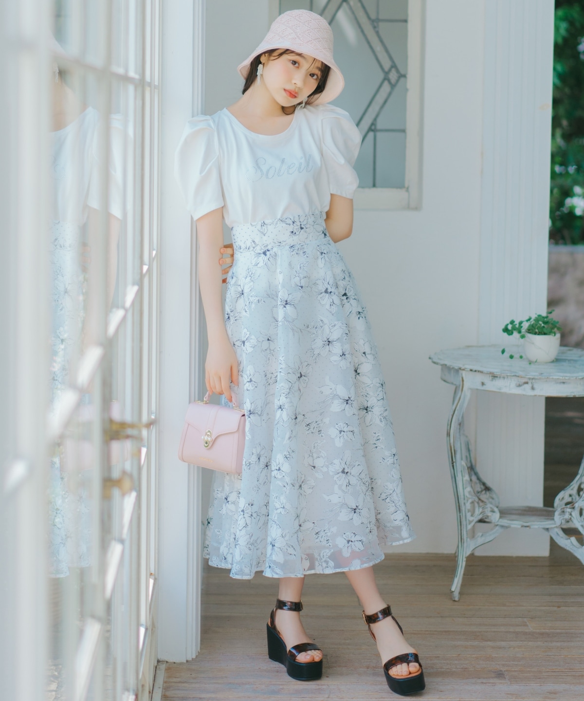 タックスリーブラインストーンロゴTシャツ(F ホワイト): WILLSELECTION｜公式オンラインショップ｜バーンデストローズ