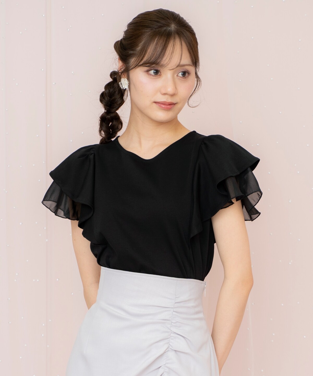 フレアスリーブTシャツ(F ブラック): WILLSELECTION｜公式オンラインショップ｜バーンデストローズ