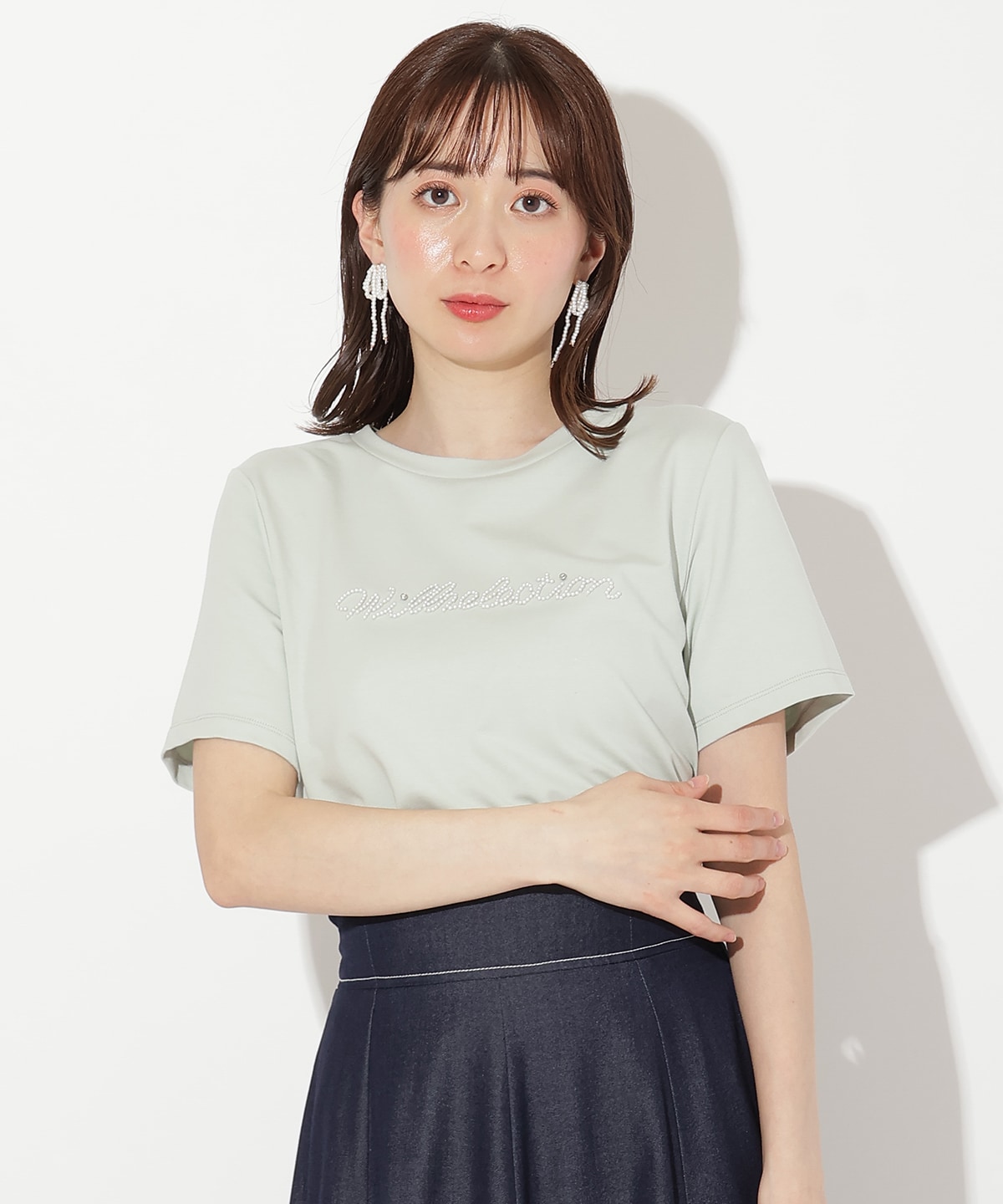 パールロゴTシャツ(F ホワイト): WILLSELECTION｜公式オンラインショップ｜バーンデストローズ