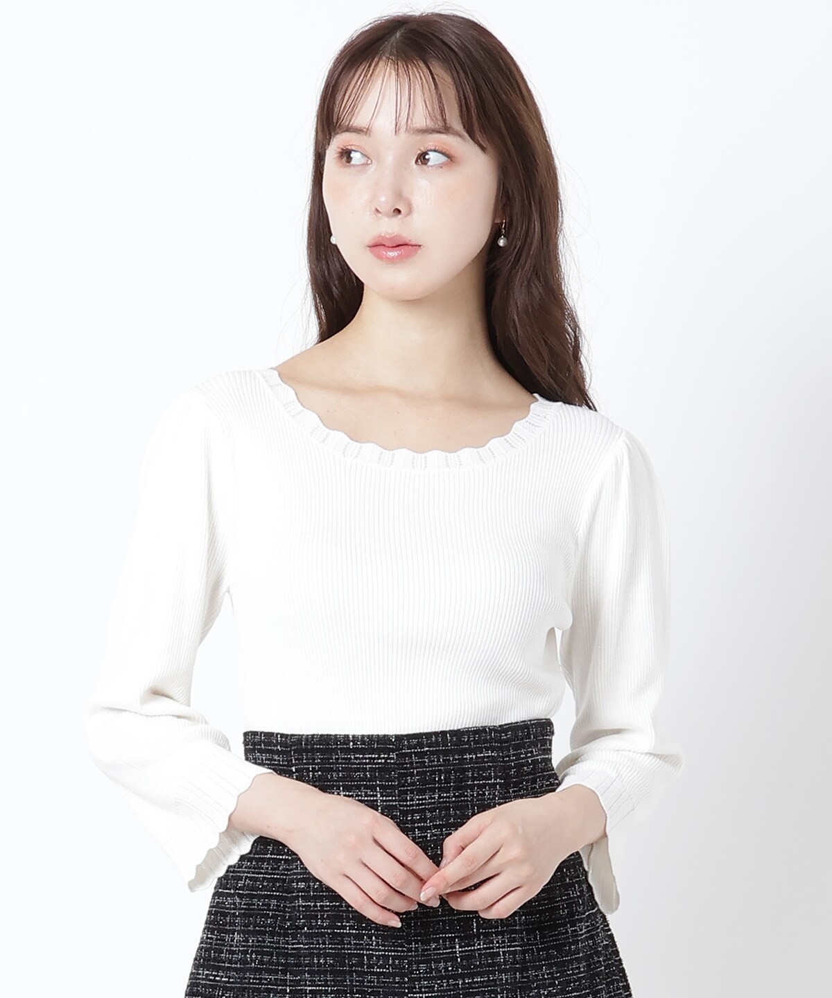 【Happy Valentine Set対象アイテム】刺繍レースプルオーバー(M オフホワイト): WILLSELECTION｜公式オンラインショップ｜バーンデストローズ